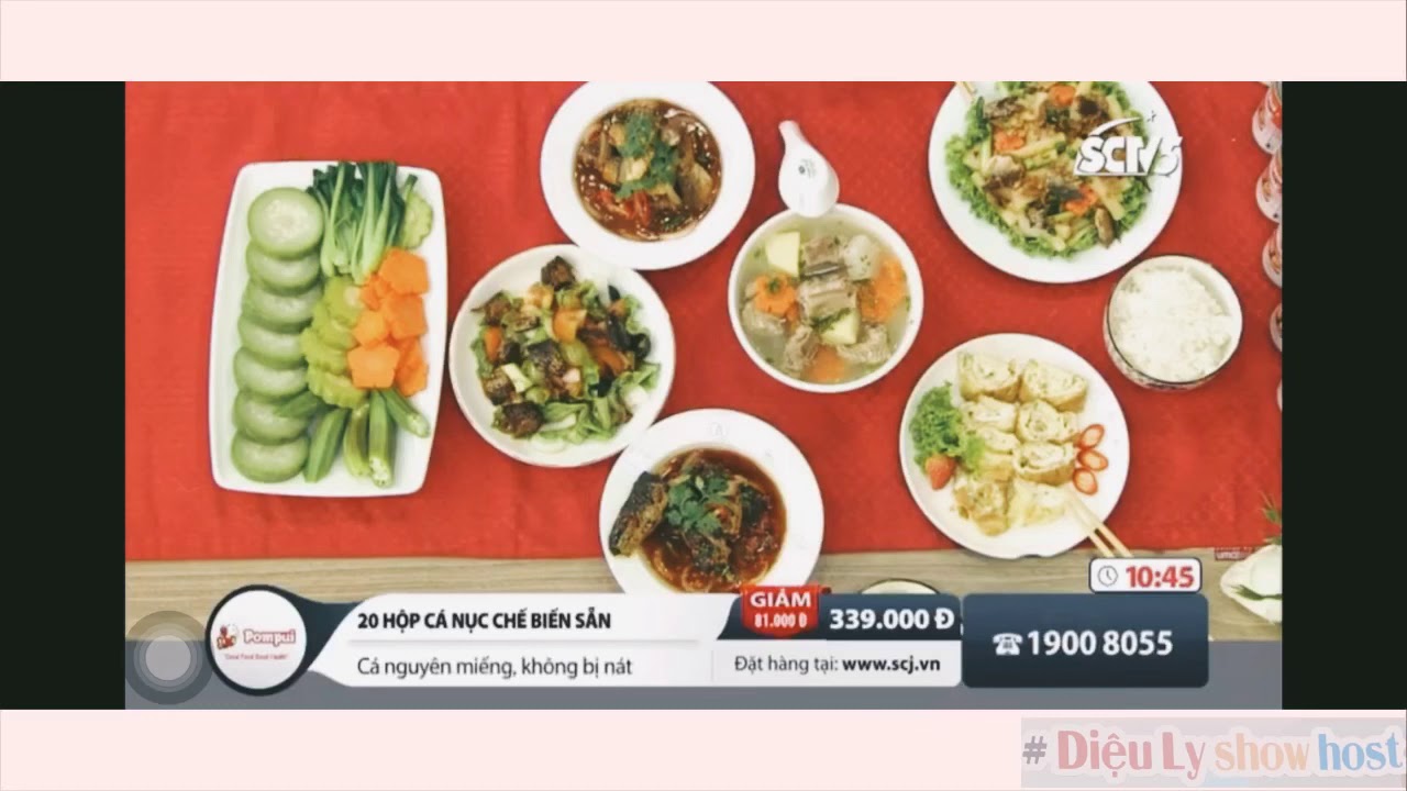 Cá nục sốt cà Pompui - Sctv5 - Diệu Ly Showhost - SCJ tv Shopping - YouTube