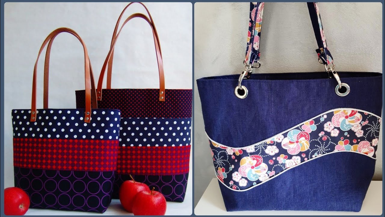 Stylish handmade shoulder tote bags ideas|| DIY recycled handbags - YouTube