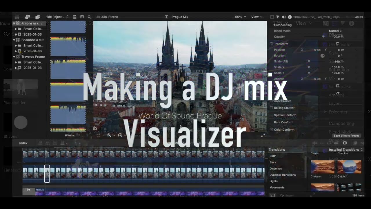 How to make a Mixtape Music Visualizer on FCPX (2 Tricks) - YouTube