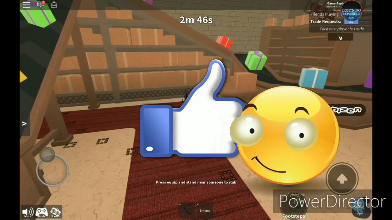 Mm2 gameplay! Lightning Explorer - YouTube