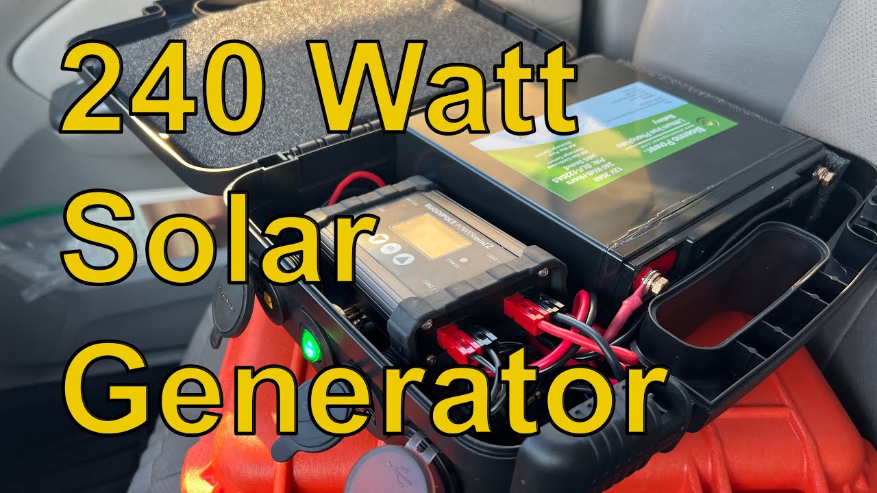 240 Watt Hour Solar Generator - YouTube