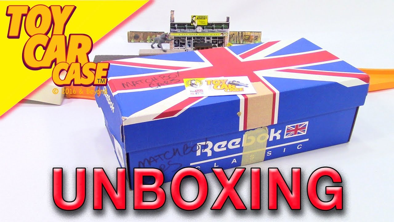 Garage Sales Finds 6 10 ReeboK Classic Shoe Box Unboxing Toy Car Case ...