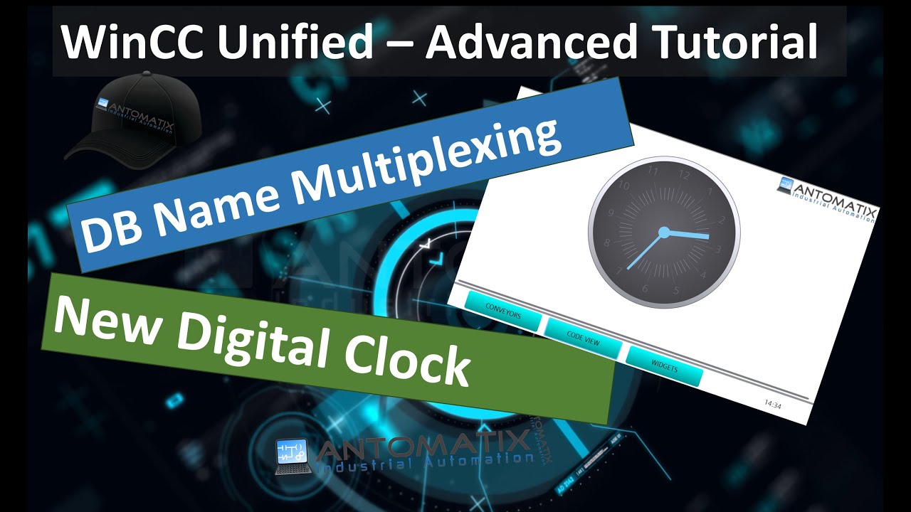 DB name multiplexing with WinCC Unified. New digital clock and more ...
