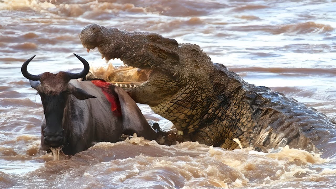 The Battle for Survival! Buffalo Bravely Fights With Ferocious ...