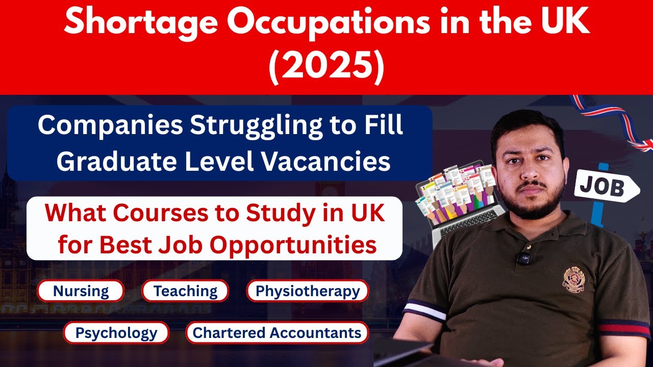 Shortage Occupations in the UK 🇬🇧 || Graduate Level Jobs Available ...