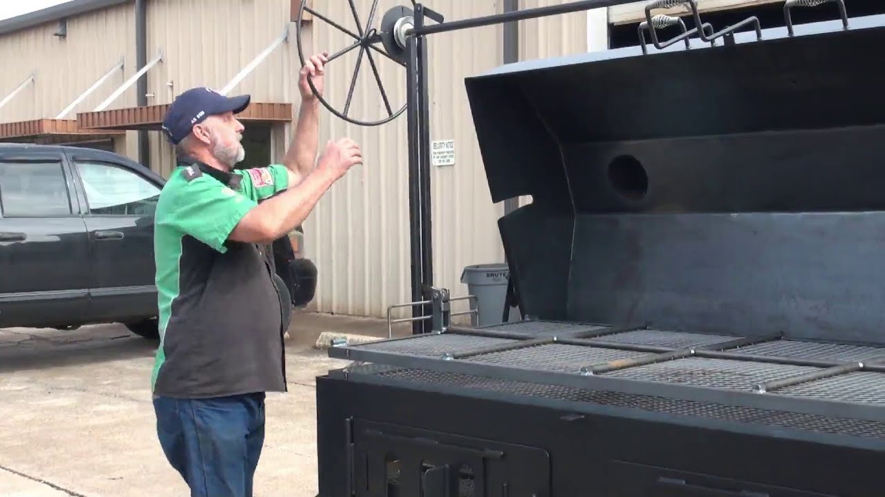 Giant commercial grill - YouTube
