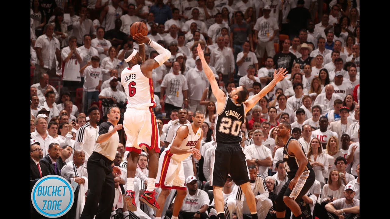 10 Impossible LeBron James Shots - YouTube