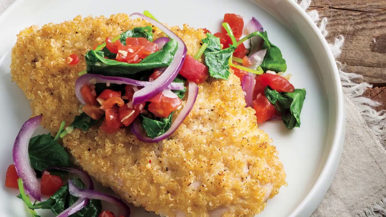 Quinoa Crusted Chicken - YouTube