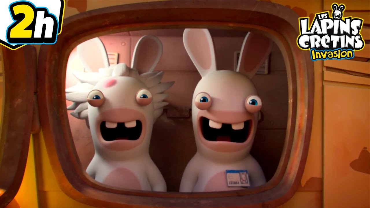 La machine à Crétiner dans le Temps | Les Lapins Crétins Invasion🐰 ...