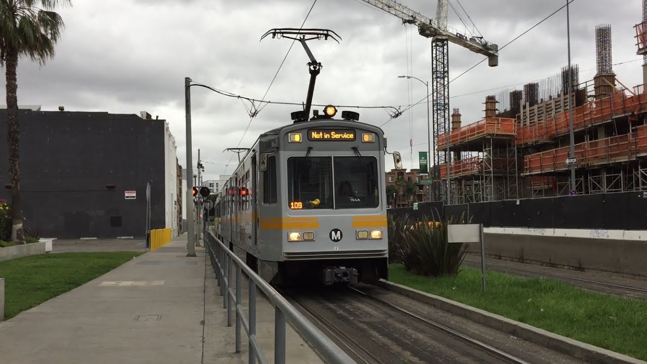 LA Metro Rail HD 60fps: Blue & Expo Line Trains @ Pico Station (3/11/16 ...