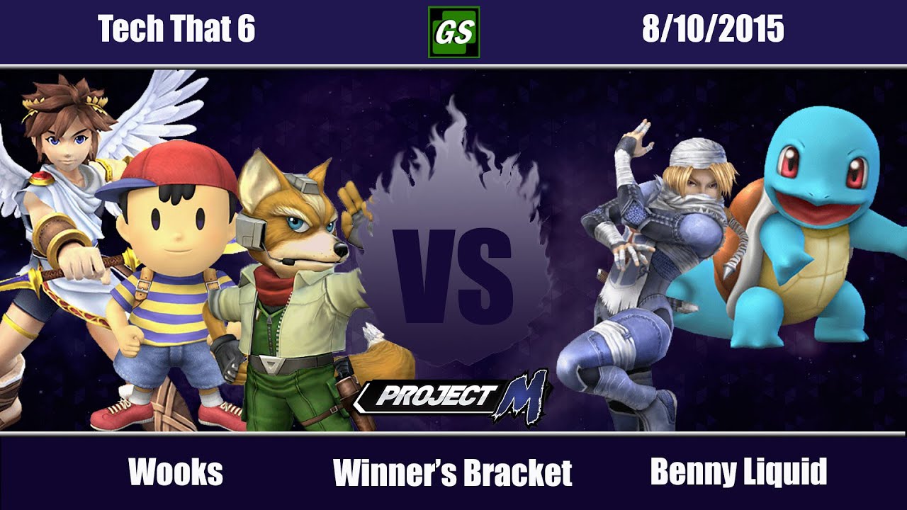 TT6: Wooks (Pit, Ness, Fox) vs Benny Liquid (Squirtle, Sheik) WR1 - YouTube