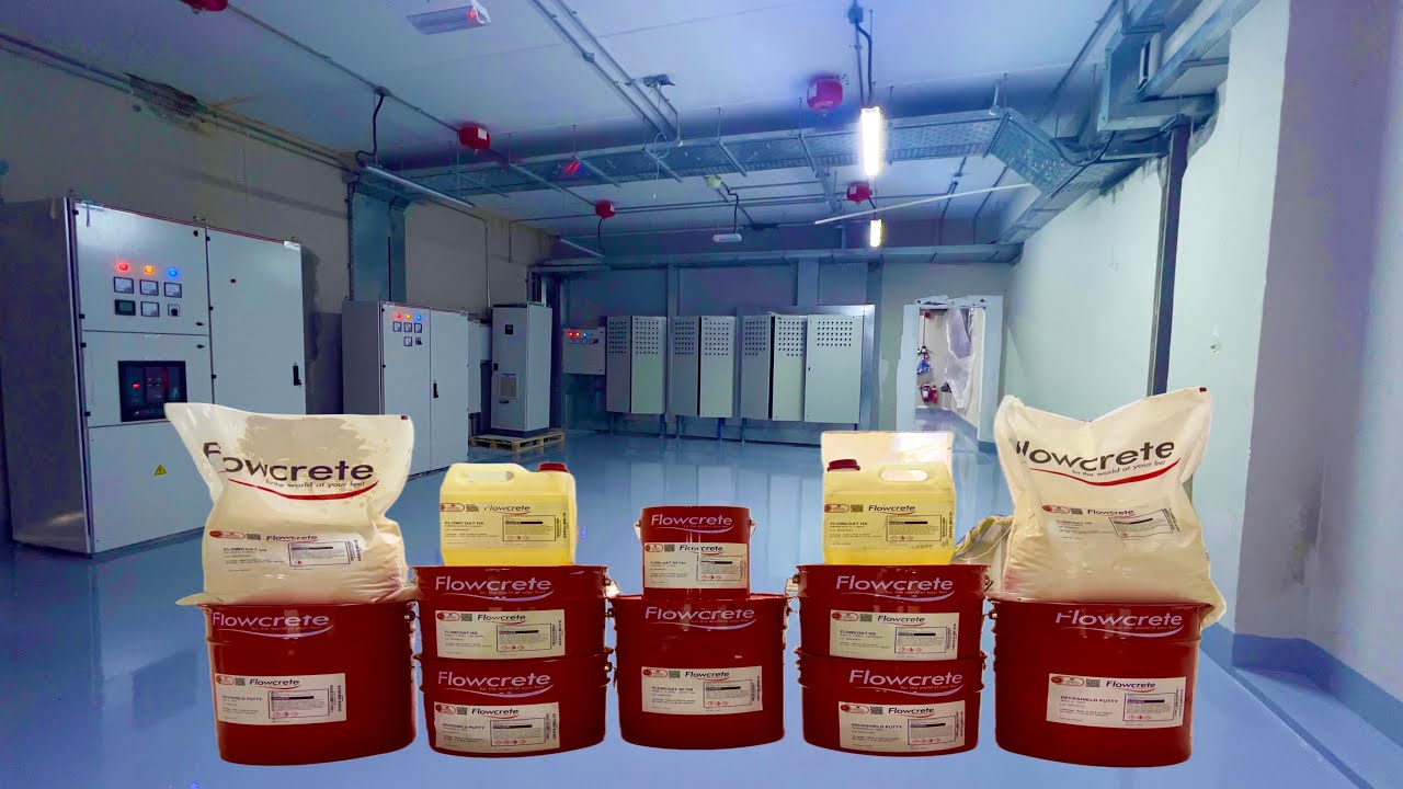 How to install Flooring Epoxy Top Coating SF Paint ,Flowcrete - YouTube