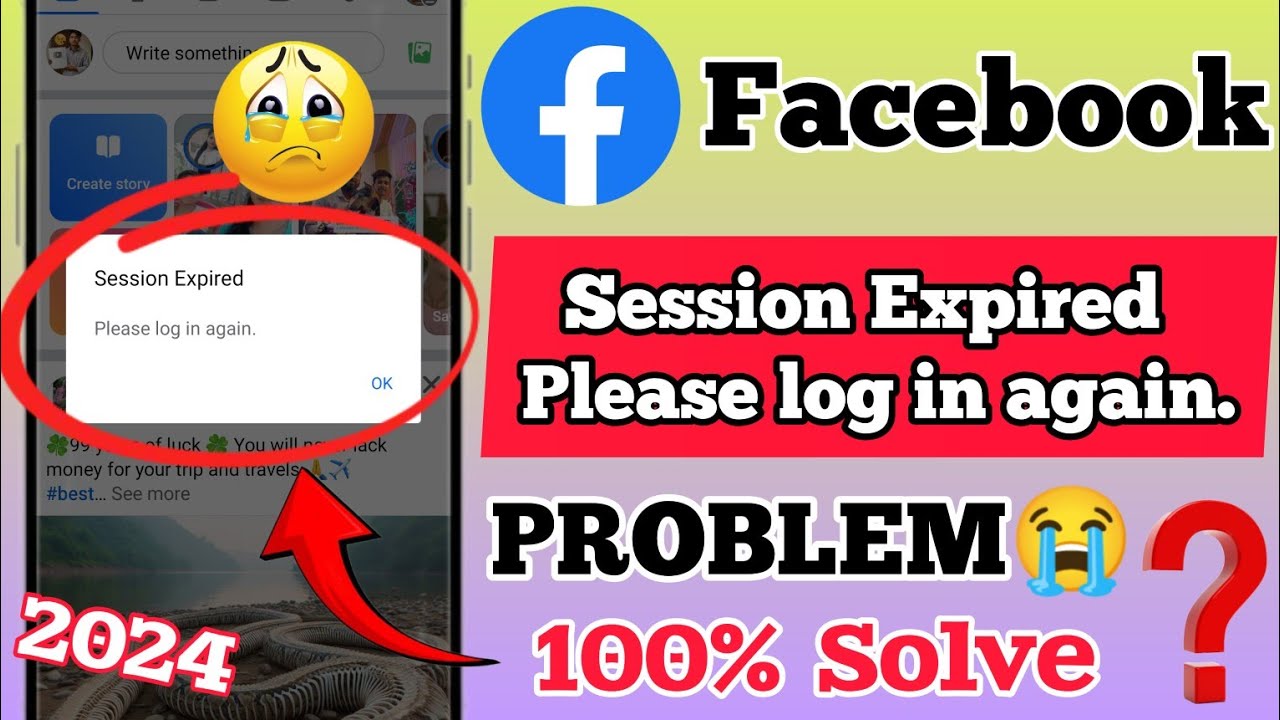 Session Expired Please log in again ll Facebook session Expired Please ...