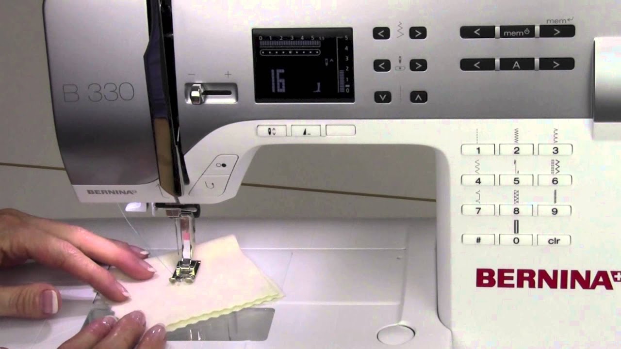 Bernina 330 12 Mending Stitch - YouTube