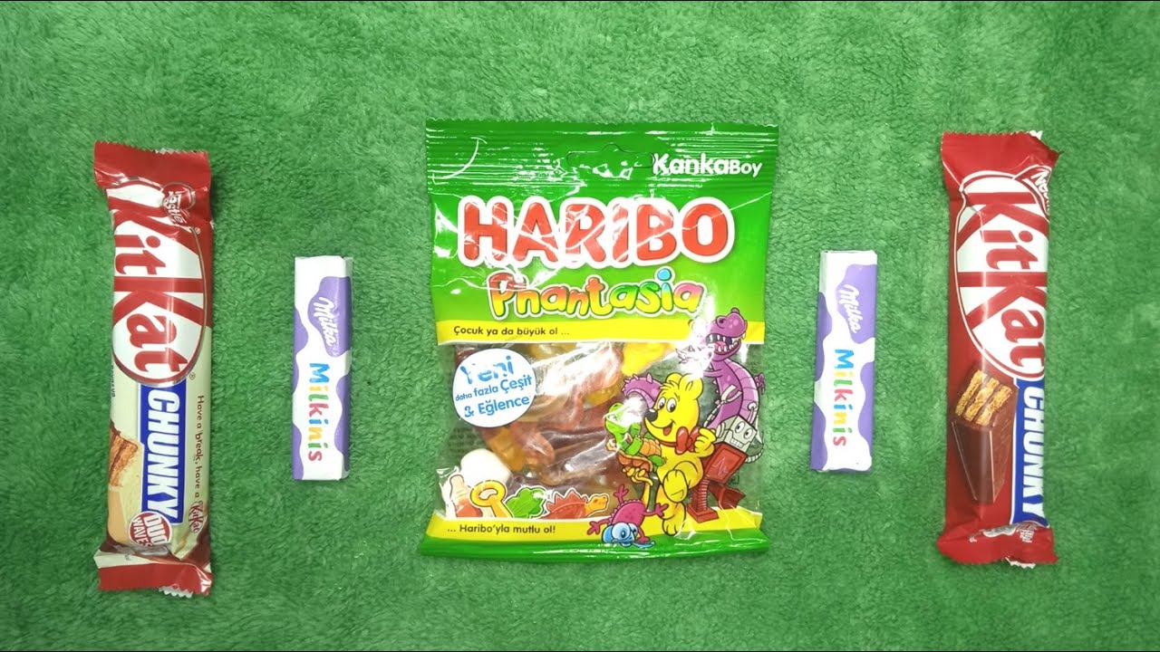 KitKat & Haribo: Unpacking Sweets. ASMR - YouTube