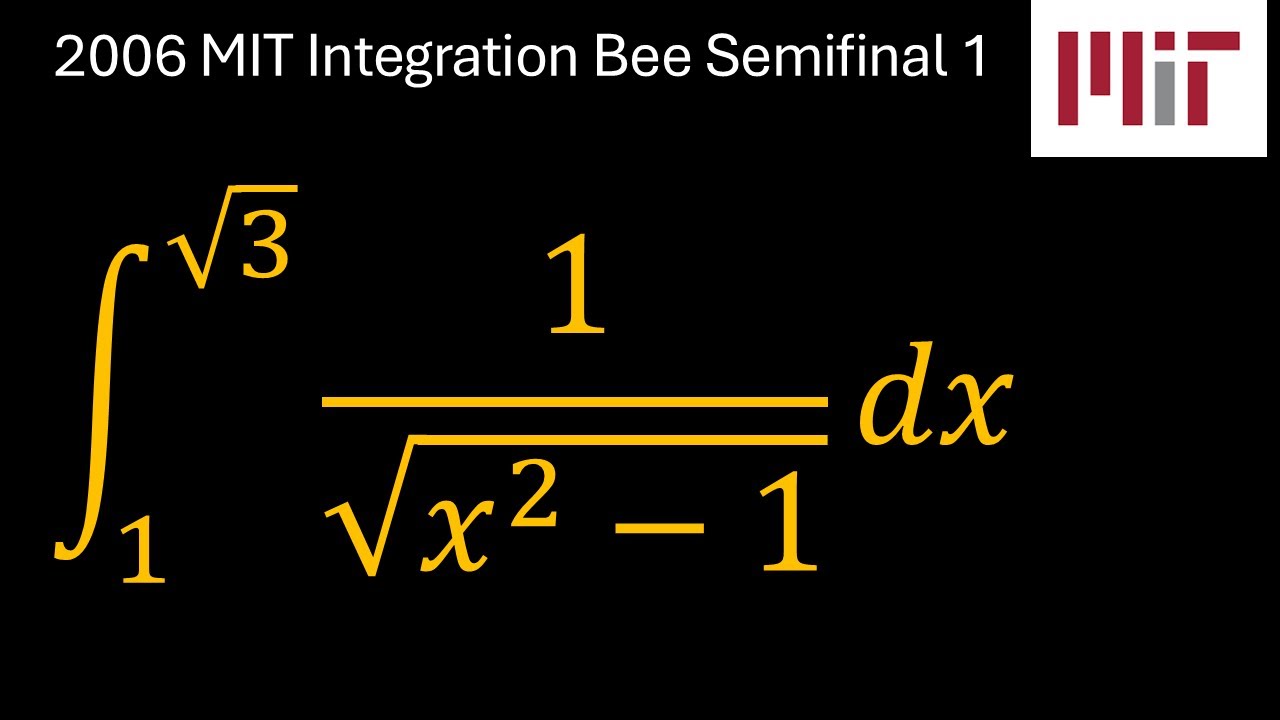 2006 MIT Integration Bee, Semifinal 1, Problem 1 - YouTube