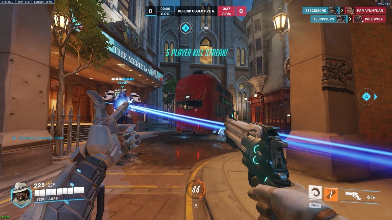 Cassidy vs 5 Attackers | Overwatch 2 Competitive - YouTube
