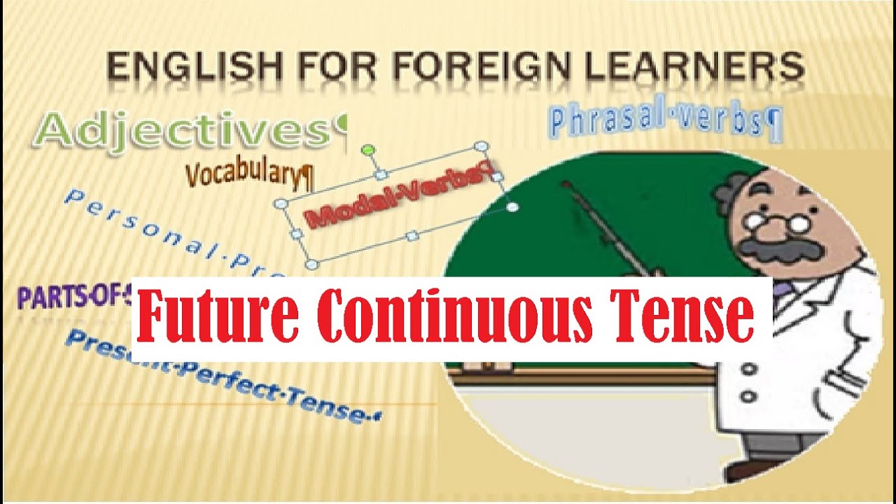 Future Continuous Tense. I discuss present participle, verb tp be, be ...