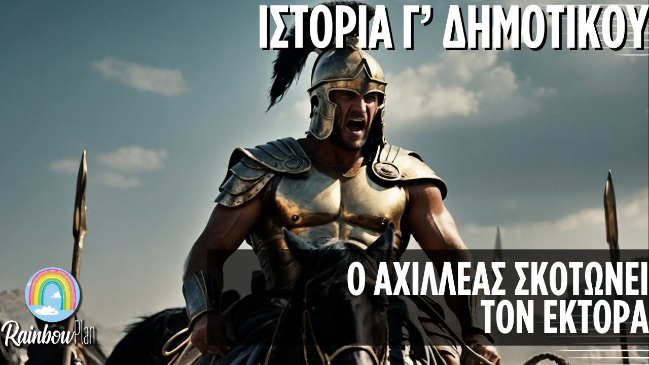 Ιστορία για παιδιά Γ' Δημοτικού - Ο ΤΡΩΙΚΟΣ ΠΟΛΕΜΟΣ Κεφ.6 Ο Αχιλλέας ...