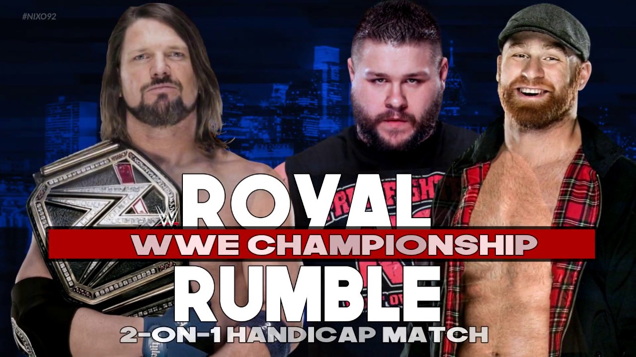 WWE Royal Rumble 2018 Match Card Predictions (w/Custom Graphics ...