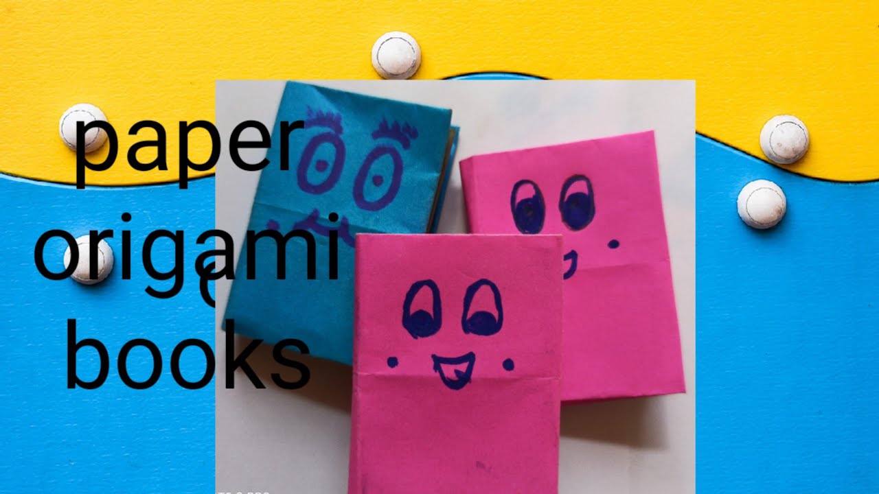 DIY paper origami book/ kids paper origami book - YouTube