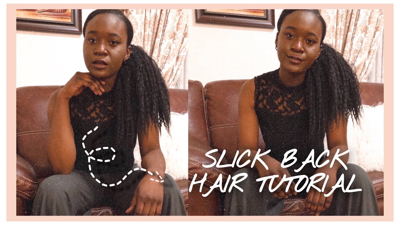 HOW TO DO A SLICK BACK PONYTAIL ON 4C HAIR | EASY, TUTORIAL, NO HEAT ...