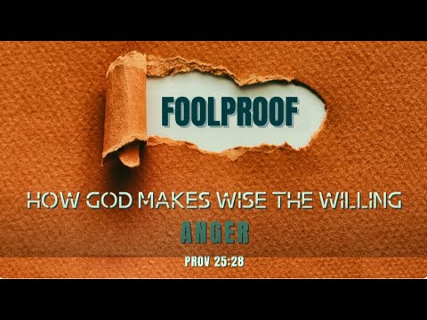 (Sermon) Foolproof: How God makes Wise the Willing - Anger - YouTube