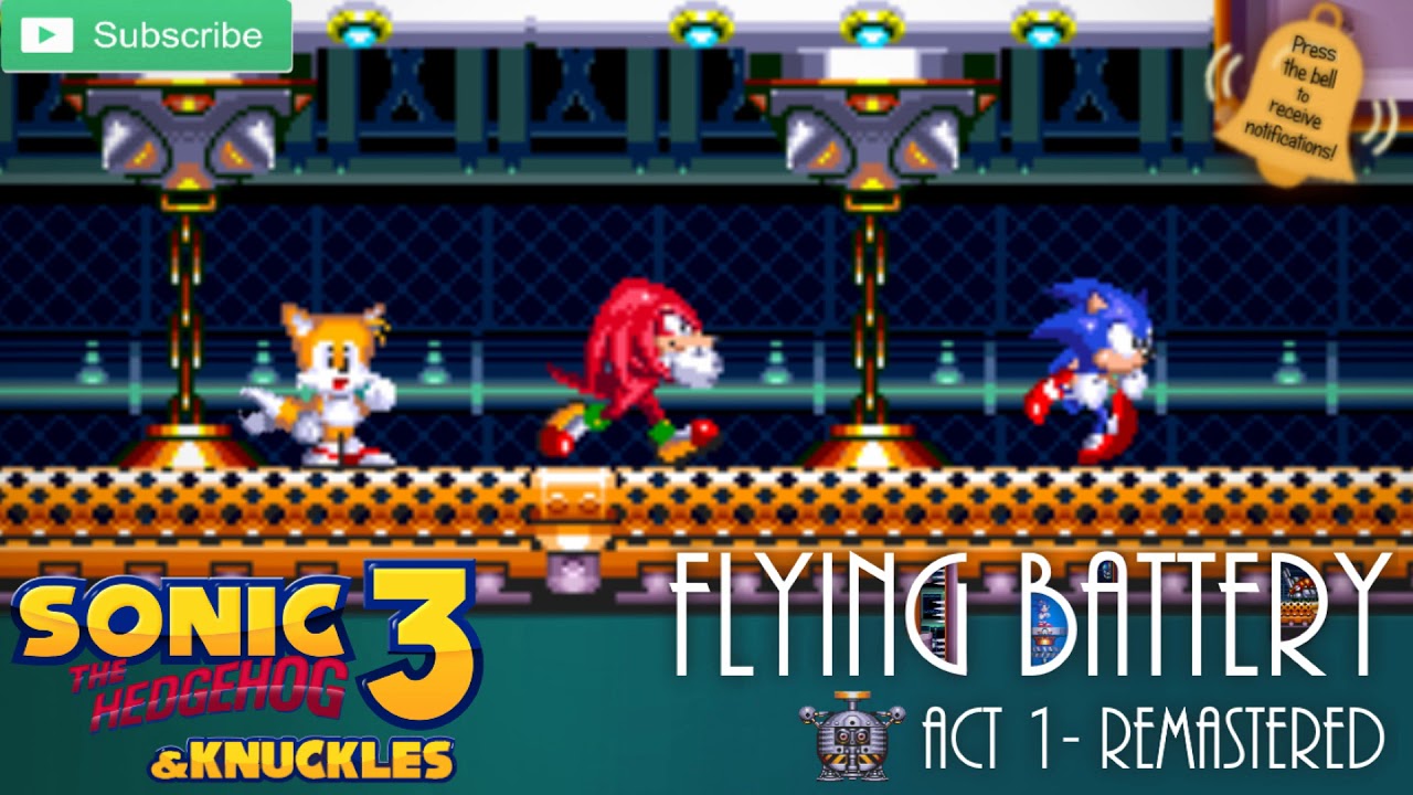 Sonic 3 & Knuckles - Flying Battery Act 1 (Remastered) - YouTube
