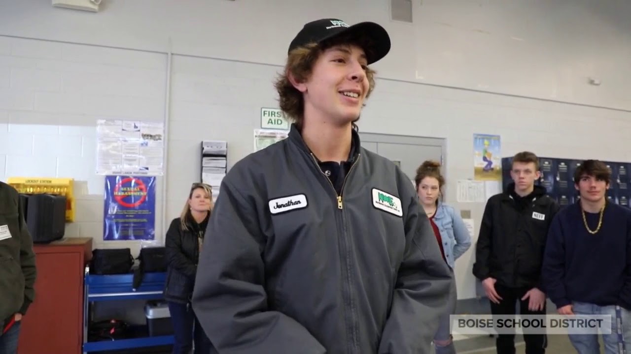 Semi Truck Donation to Dennis Technical Education Center - YouTube