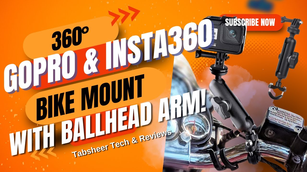 360° Motorcycle Camera Mount for GoPro, Insta360 & More | Double ...
