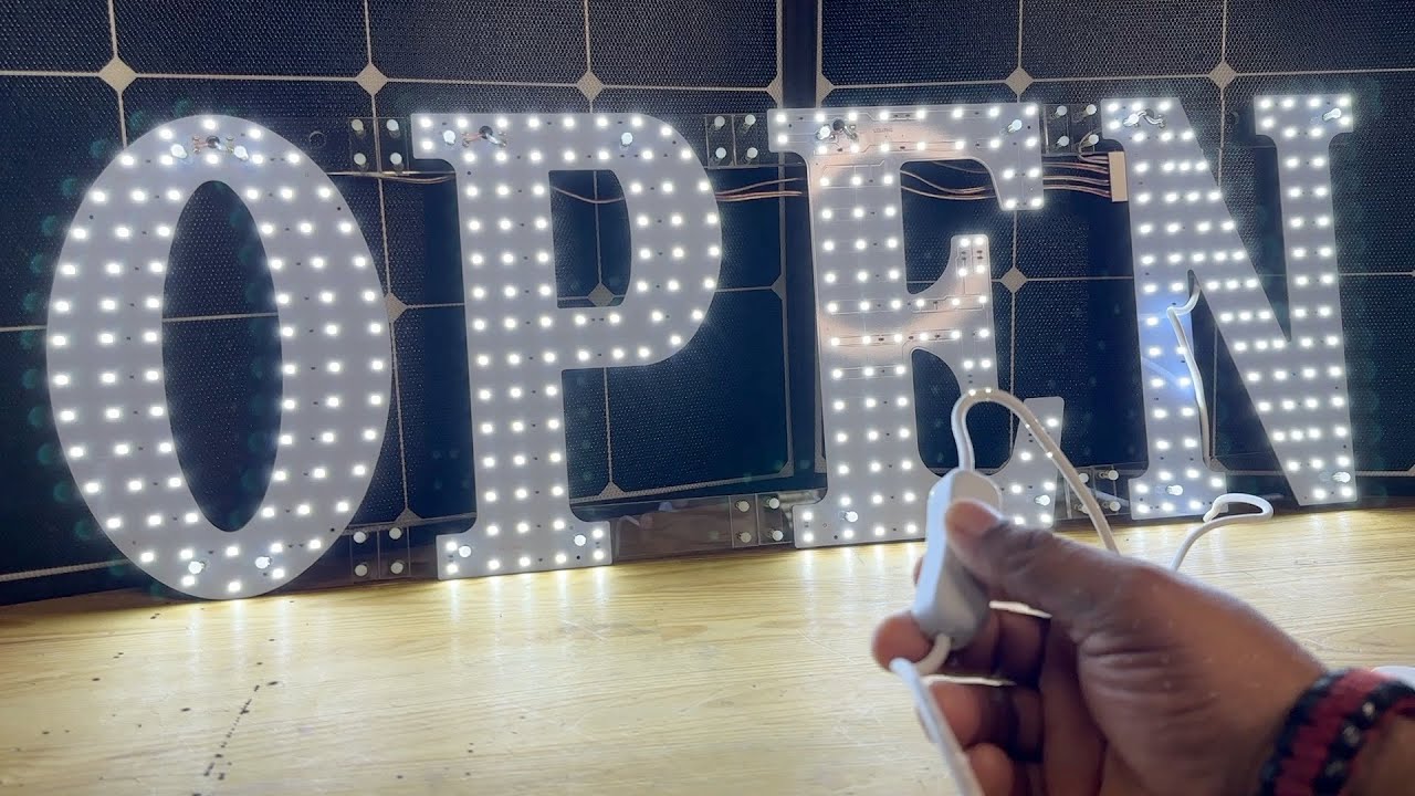 Lemonnova Large LED Open Signs - YouTube