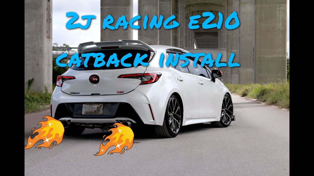 2J RACING CATBACK INSTALL| Toyota Corolla Hatchback - YouTube