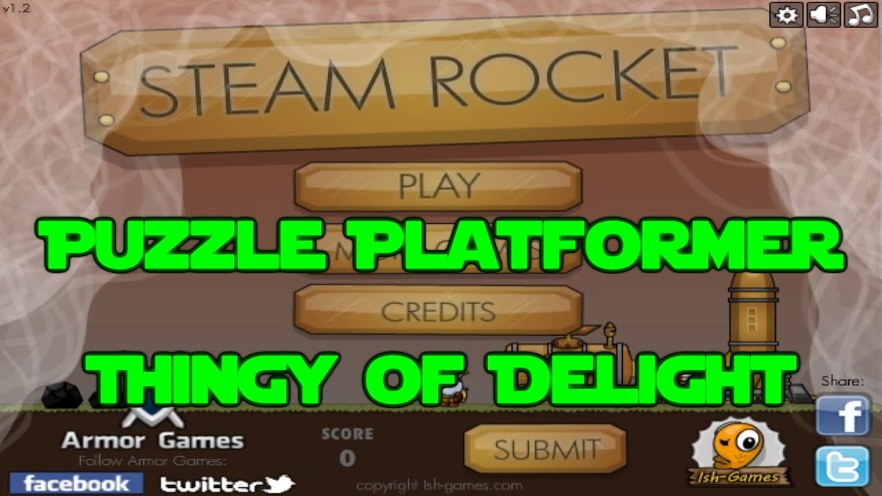 Assemble the Rocket Puzzle | Steam Rocket | Puzzle Platformer Gameplay ...