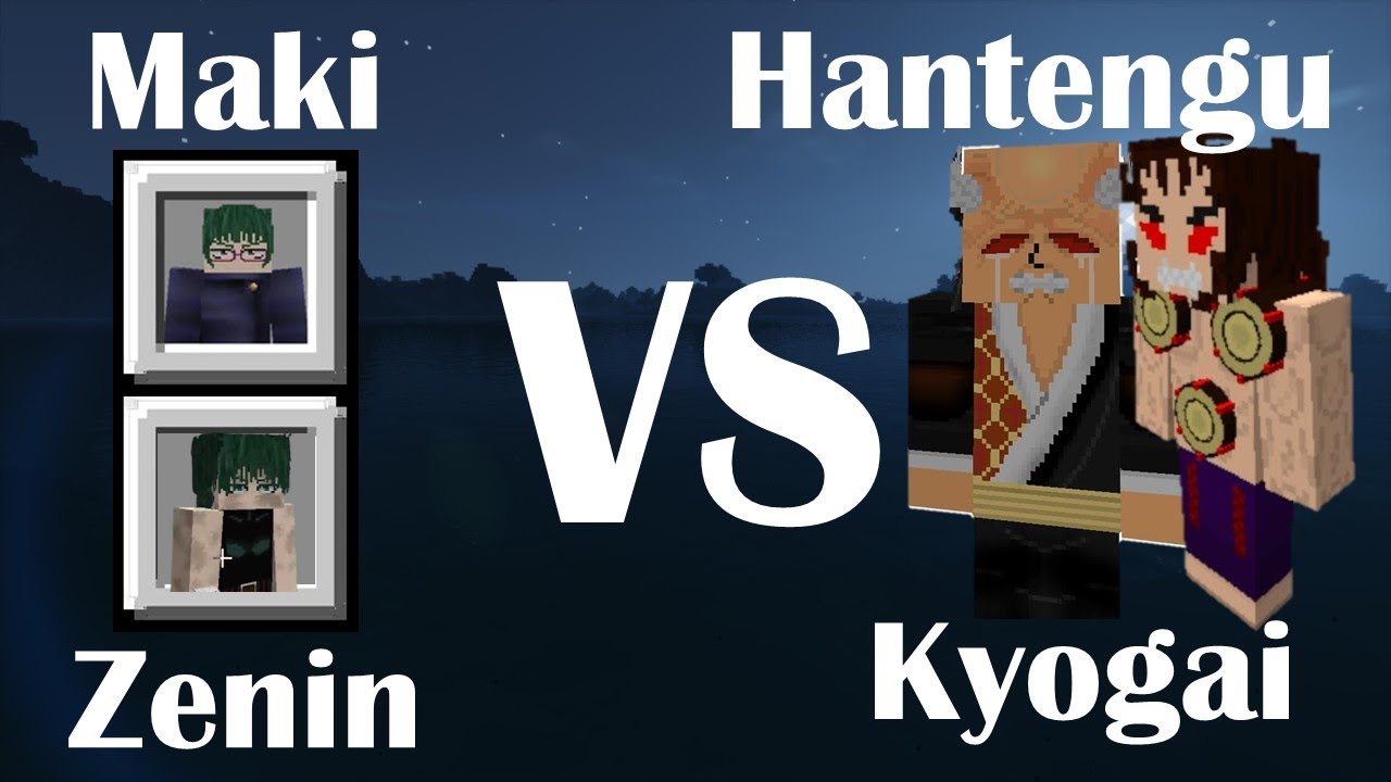 Maki Zenin VS Hantengu & Kyogai - Jujutsu Kaisen X Demon Slayer ...