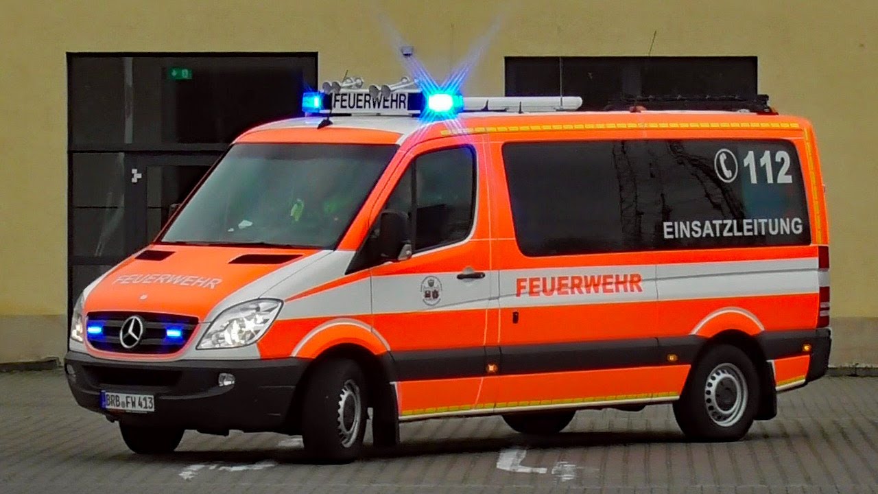 ELW jetzt mit LED│ELW 1 E-Dienst + HLF 20 + DLA (K) 23/12 + RTW DRK BF ...