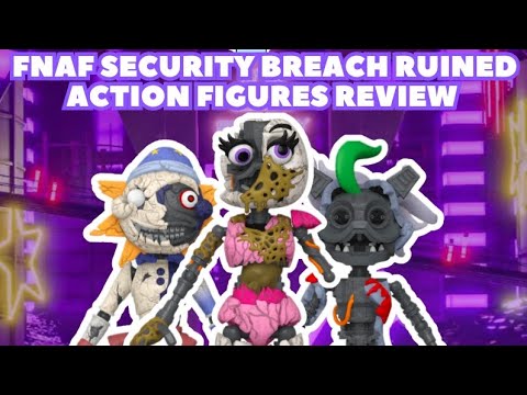FNAF SECURITY BREACH RUIN FUNKO ACTION FIGURES REVIEW!!! - YouTube
