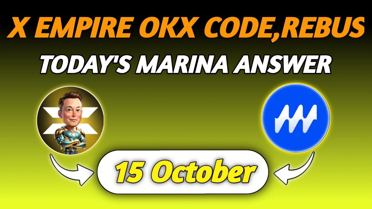 15 October OKX Code Of the day || Rubus Of the day || Today Marina Quiz ...