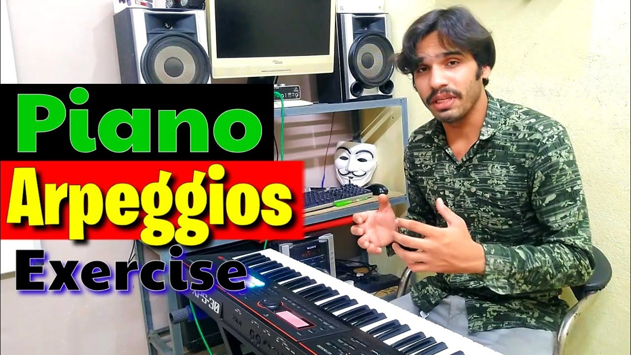 Piano Arpeggios Running Exercise | पियानो पर आरपीजियो कैसे चलाए - Piano ...