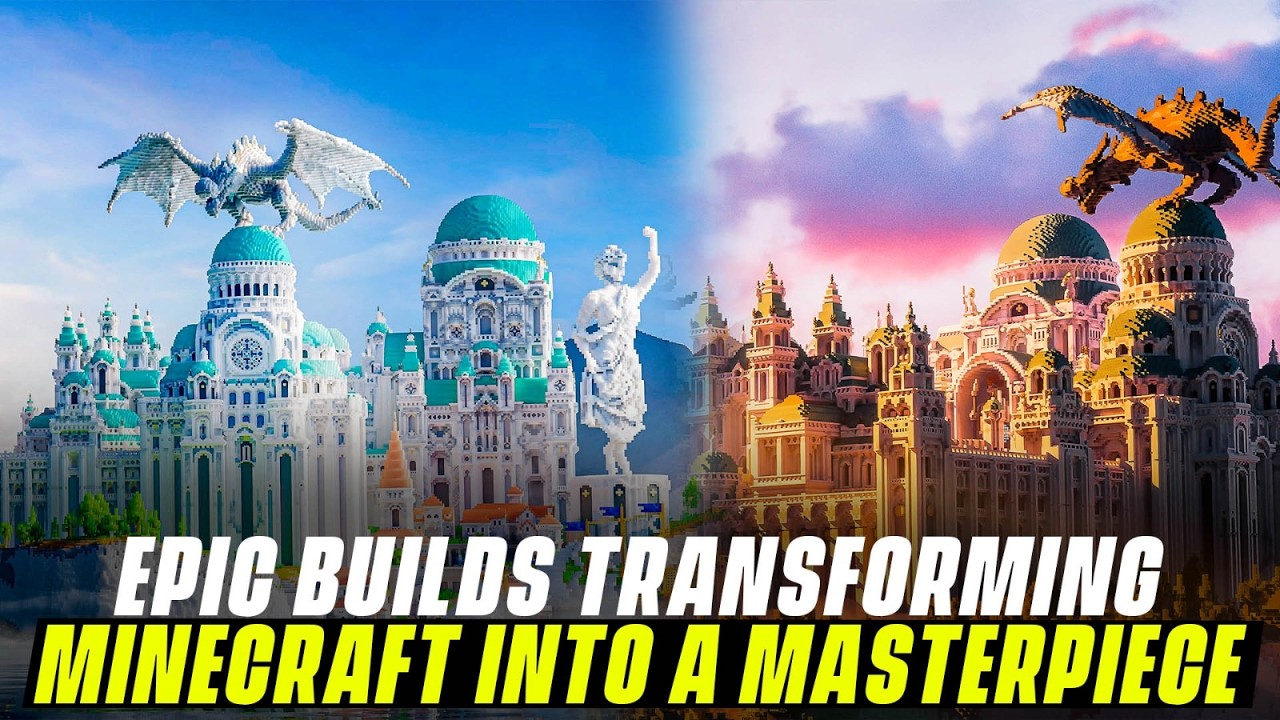 Minecraft: Epic Build Transforming into a Masterpiece - YouTube