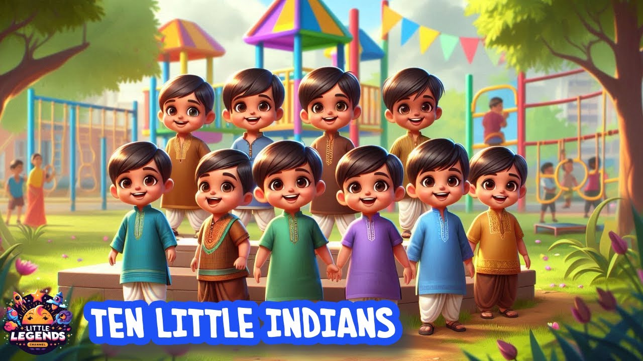 Ten Little Indians: A Classic Counting Rhyme | Little Legends - YouTube
