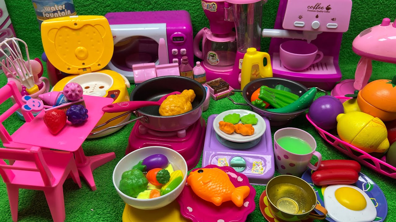 7 minutes cooking with pleasure Mini Kitchen Pink kitchen set hello ...