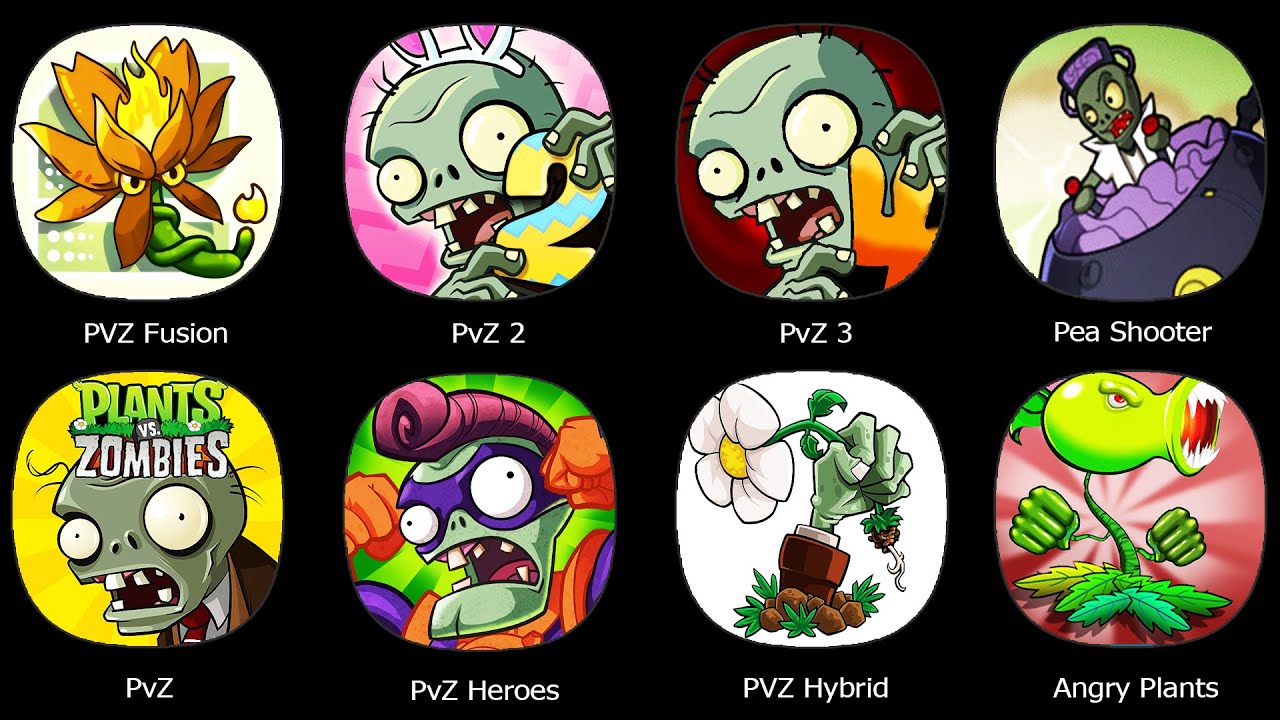 PVZ Fusion,PVZ Hybrid,PvZ 2,PvZ 3,PvZ,Pea Shooter,PvZ Heroes,Angry ...