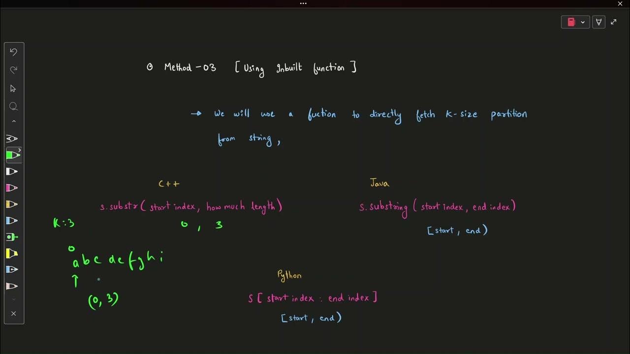 2138. Divide a String Into Groups of Size k - LeetCode [Easy] - 22 June 2025 - YouTube
