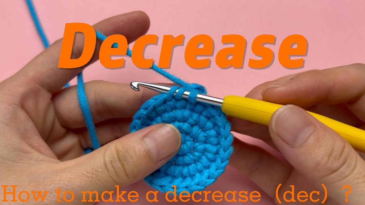 How to make a decrease（dec）? - YouTube