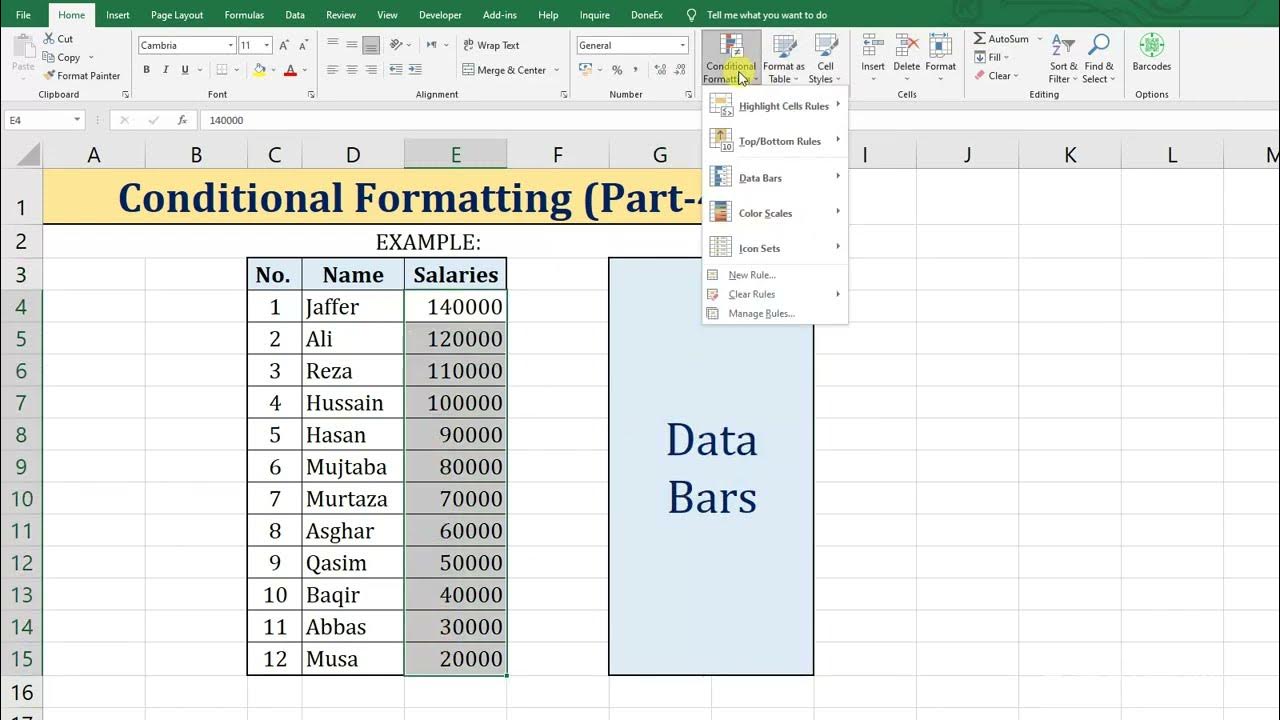 Conditional formatting part 1 to 5 - YouTube