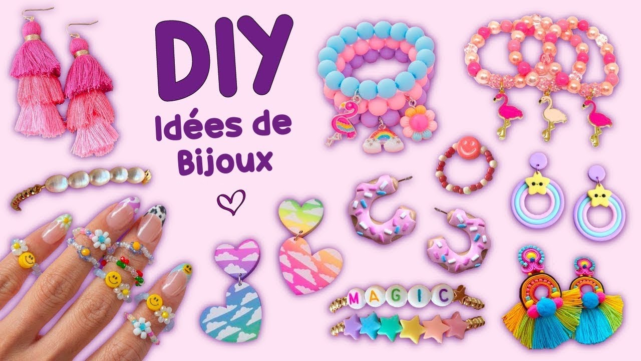 12 IDEES DE BIJOUX FAITS A LA MAIN - BRACELET, BAGUES MIGNONNES FAITES ...