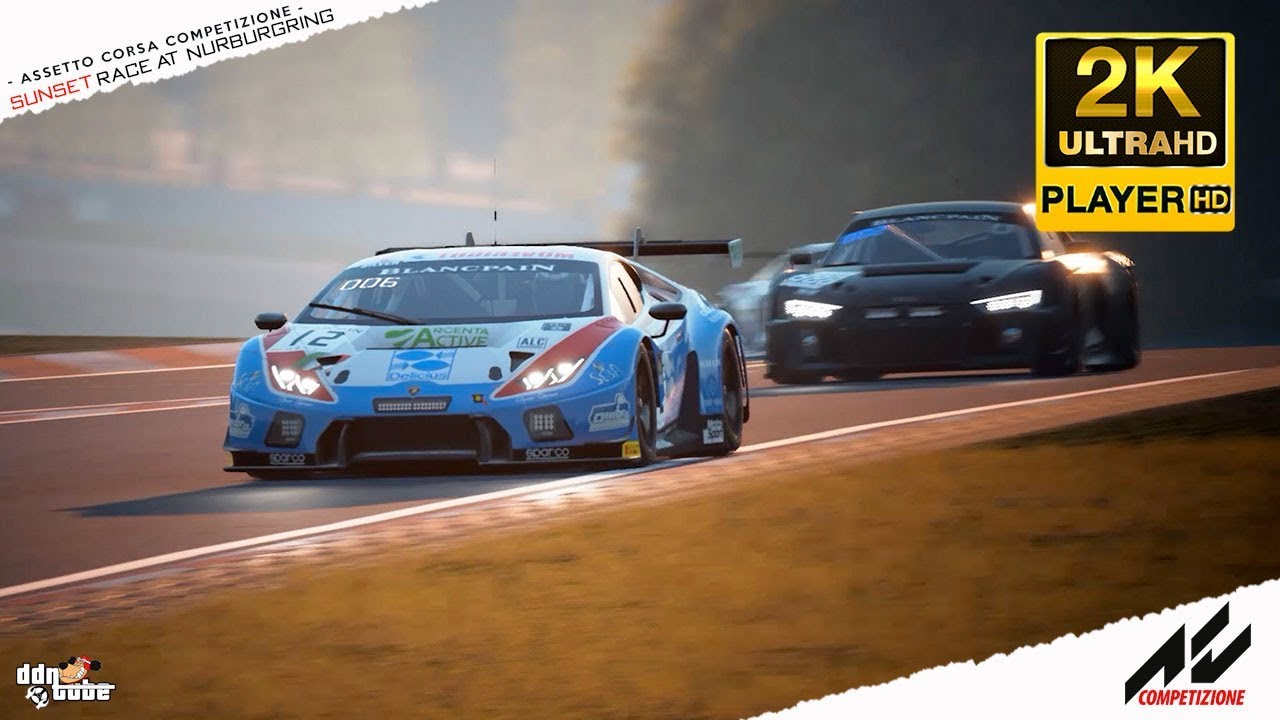 ACC Sunset Race (Max Graphics/1440p) Huracan GT3 at Nurburgring GP ...
