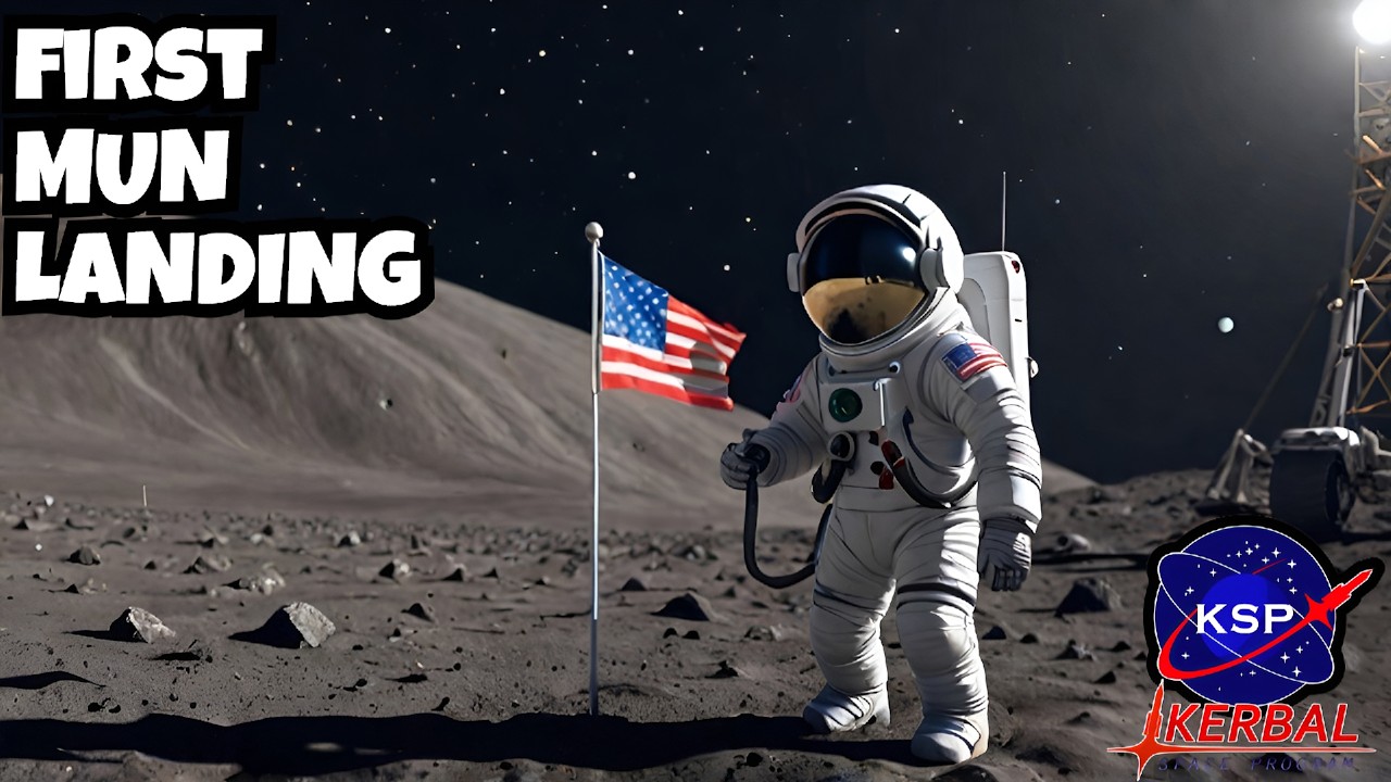 Mun Landing! From Earth to the Dusty Surface Kerbal Space Program - YouTube