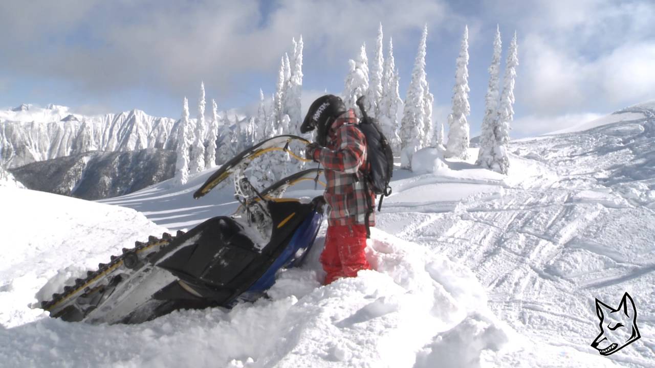 BIG Snowmobile Drops in Revelstoke! - YouTube