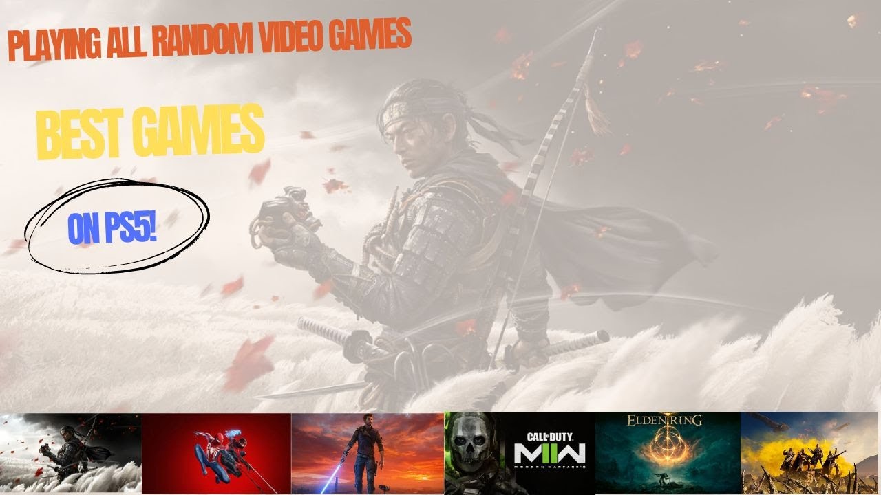 PLAYING RANDOM GAMES ON PS5-GHOST OF TSUSHIMA--SPIDER-MAN 2--STAR WARS ...